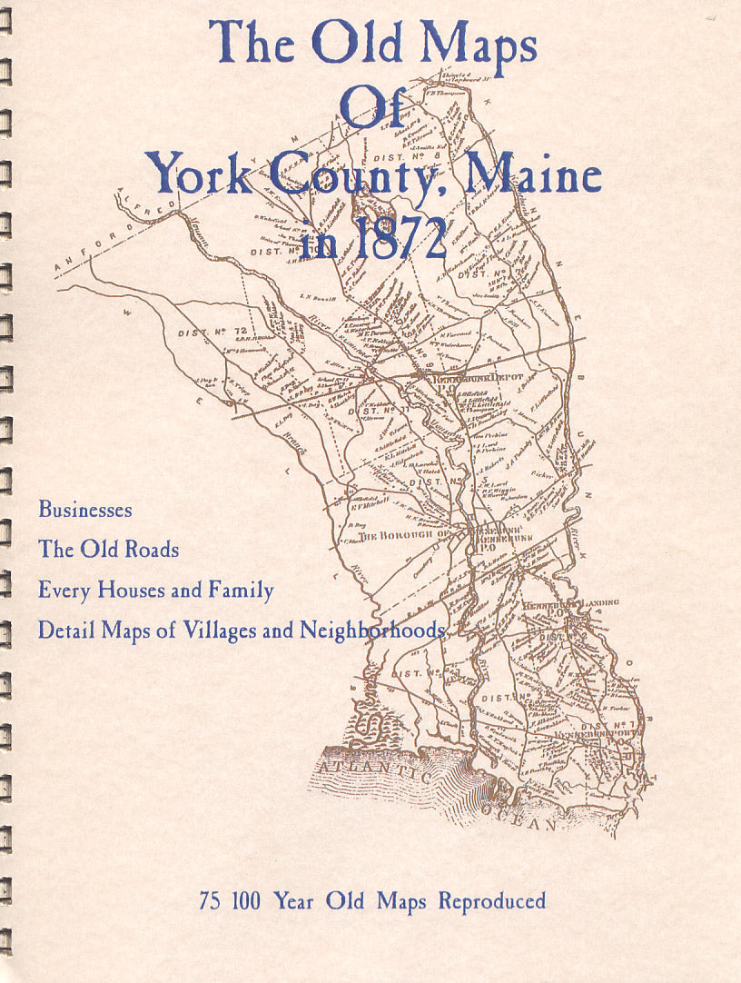 Old Maps of York County in 1872 – Maine Historical Society Museum Store